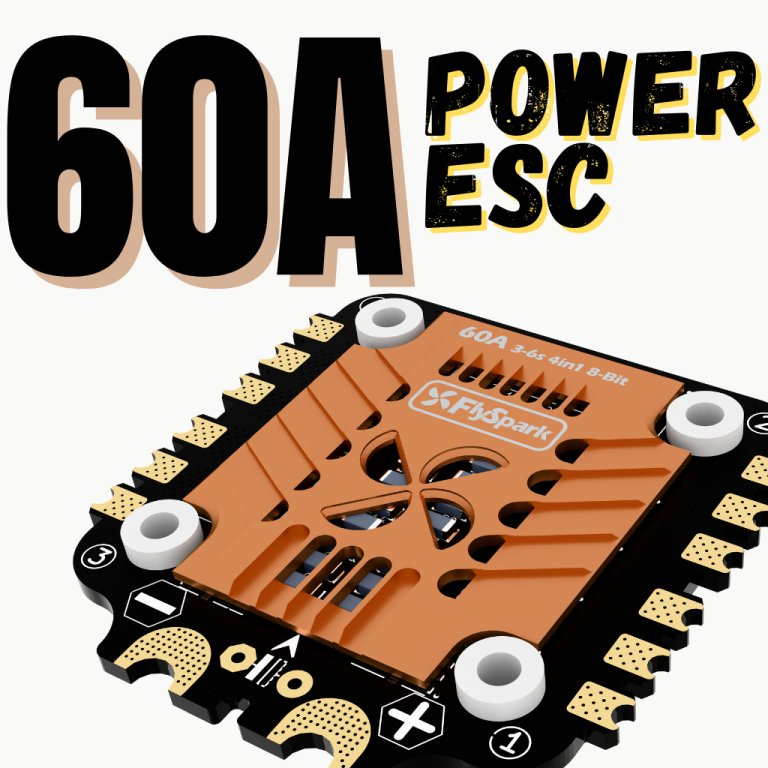 FlySpark F4 V1 BLS 60A Stack | Flight Controller | 4 in 1 ESC - FlySpark