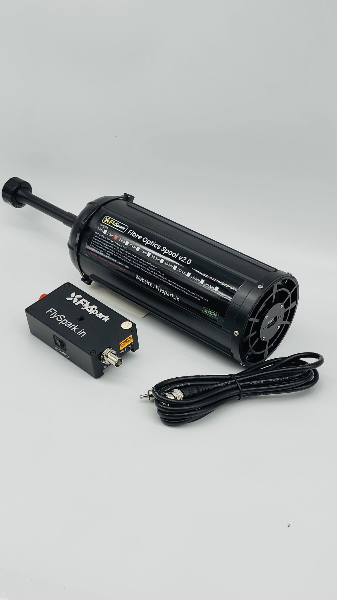Fly Spark Fiber Optics Spool V2.0 – 1 km to 30 km High-Strength FPV ...
