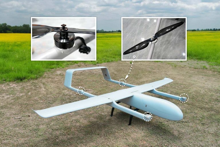 Flyspark 0173 Hybrid VTOL Fixed Wing Drone - 3600mm Wingspan, 40kg MTOW ...